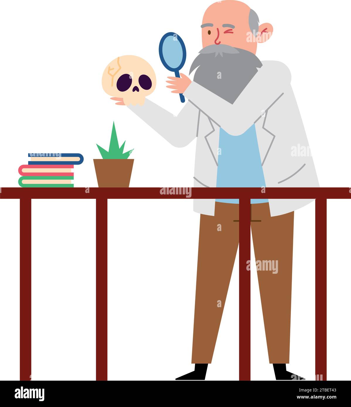 charles darwin studying vector isolated Stock Vector Image & Art - Alamy