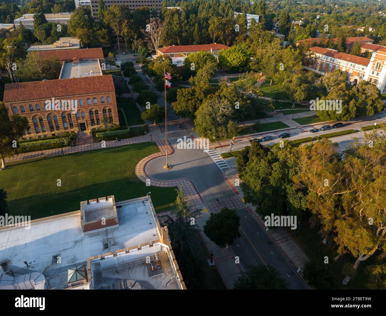 Aerial View of Diverse University Architecture with Red-Brick Buildings ... Aerial View of Diverse University Architecture with Red-Brick Buildings ...