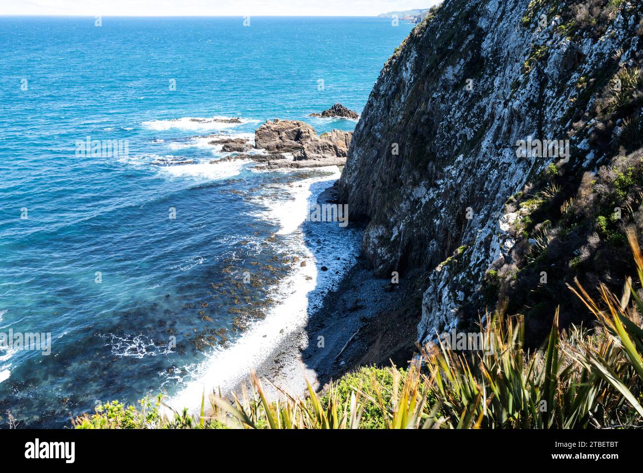 Road trip around the South Island of New Zealand. The headland of ...