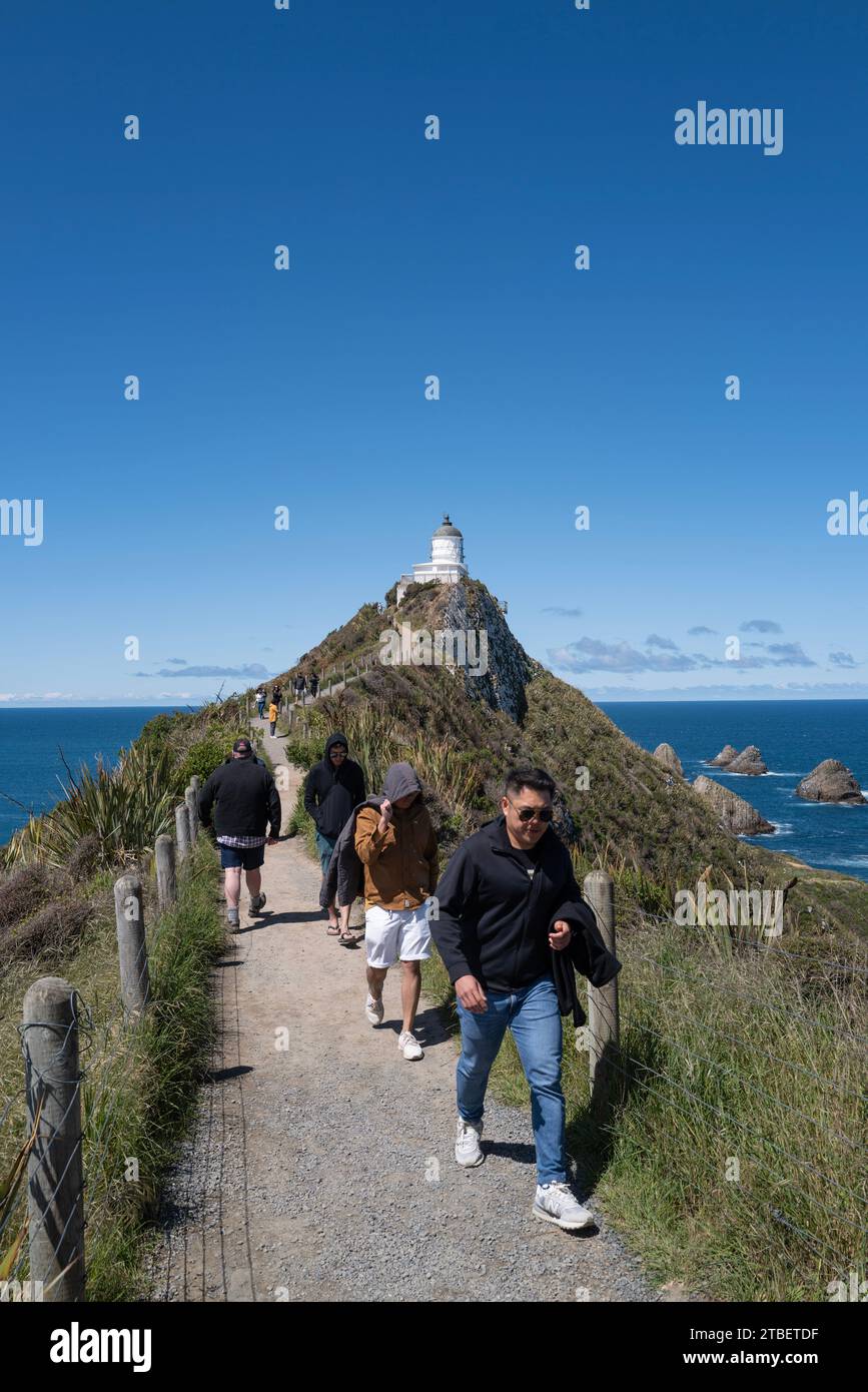 Road trip around the South Island of New Zealand. The headland of ...