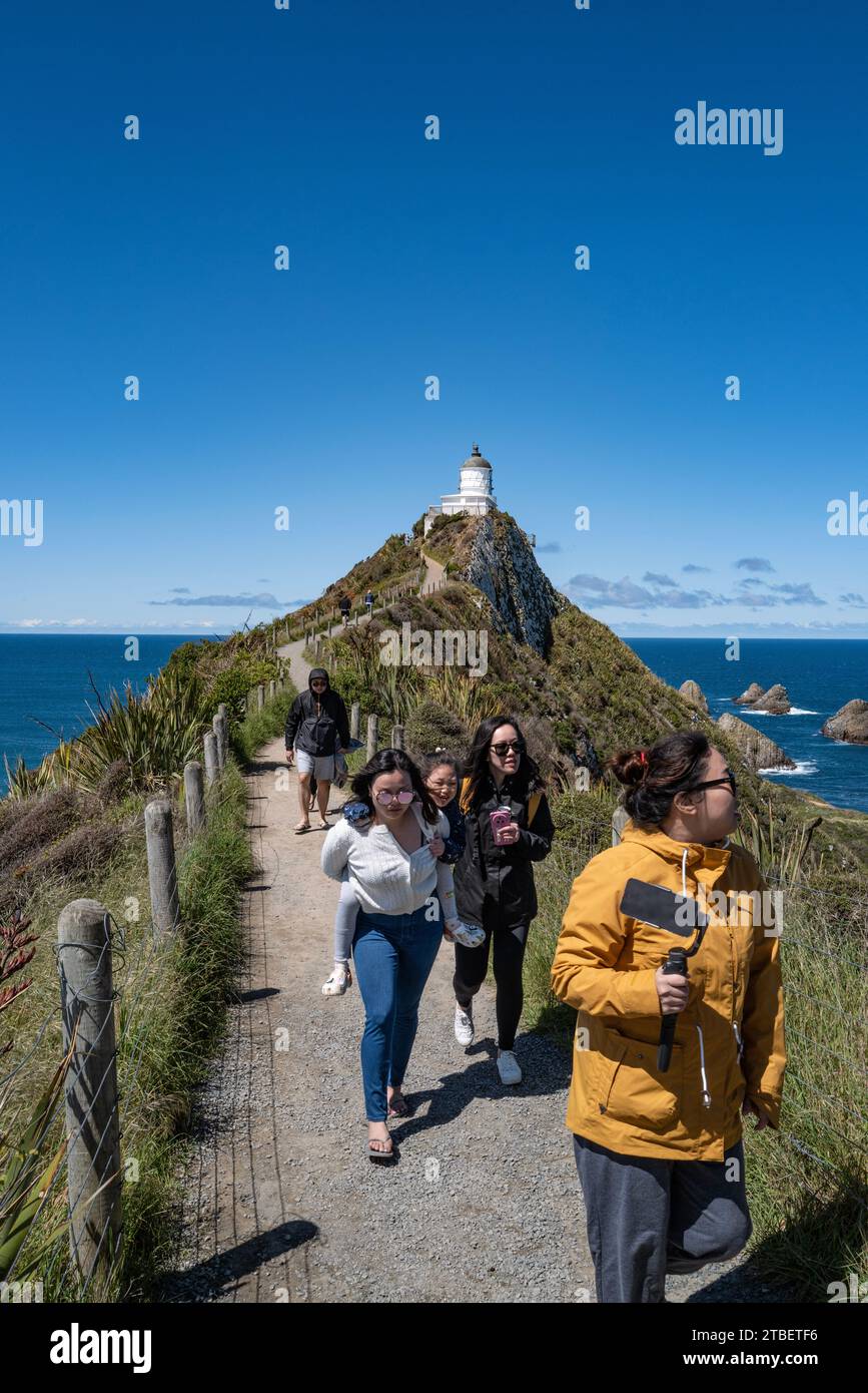 Road trip around the South Island of New Zealand. The headland of ...