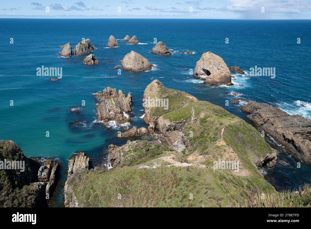 Road trip around the South Island of New Zealand. The headland of ...