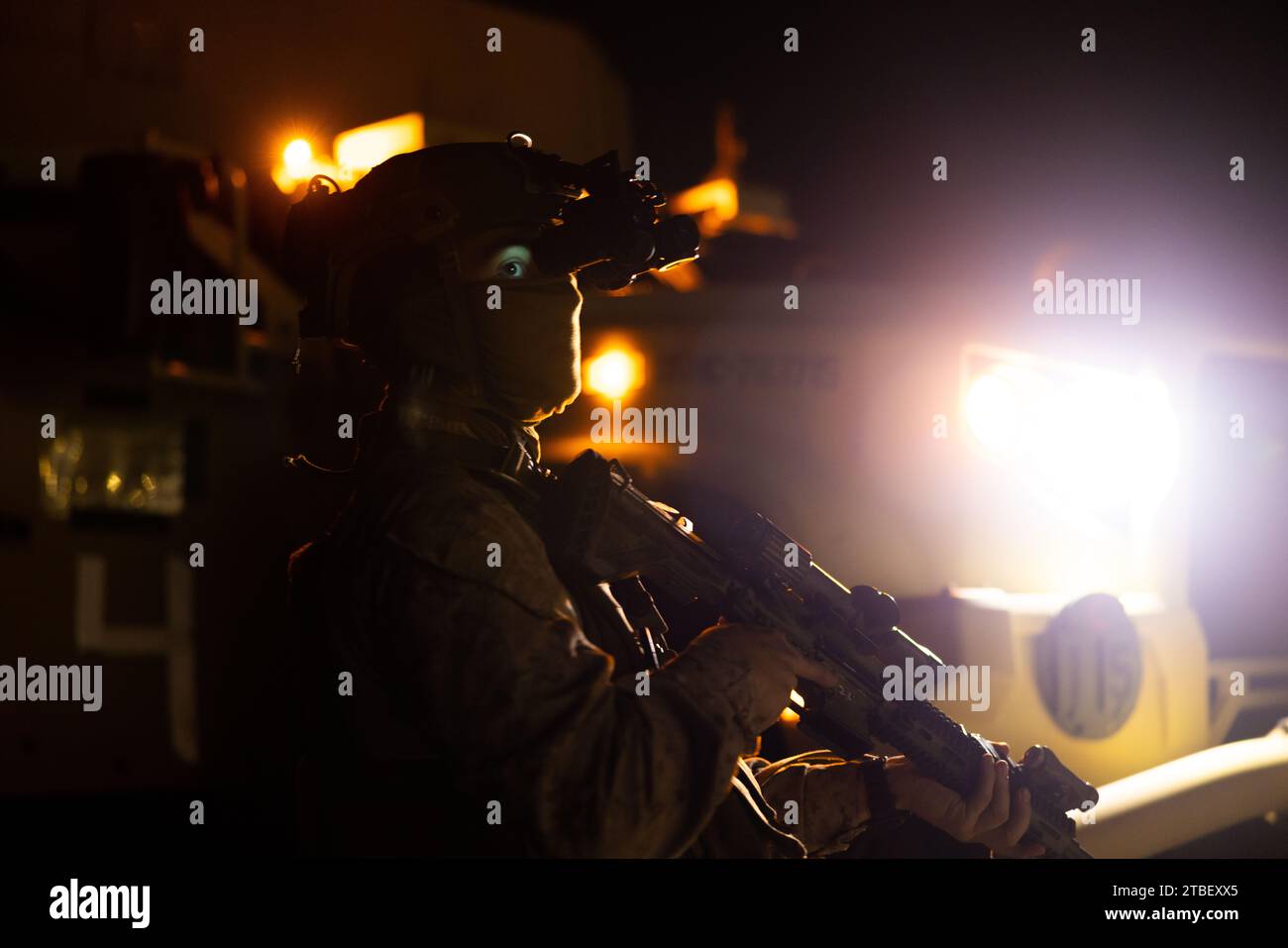 U.S. Navy Petty Officer Third Class Joshua Roland, a hospital corpsman ...