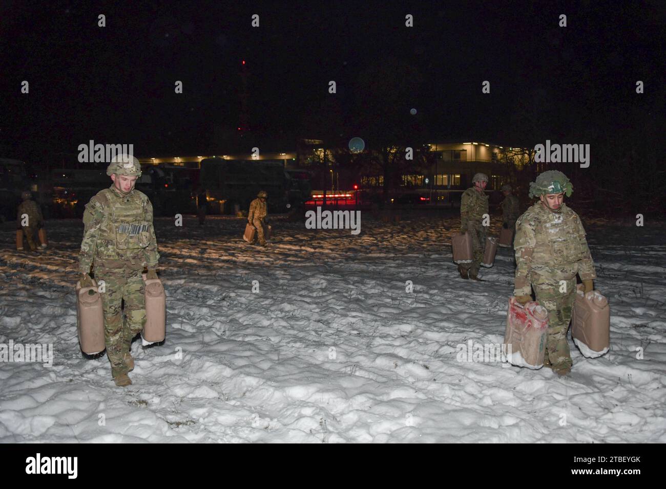 U.S. Soldiers assigned to 4-319th AFAR compete with an Expert Physical ...