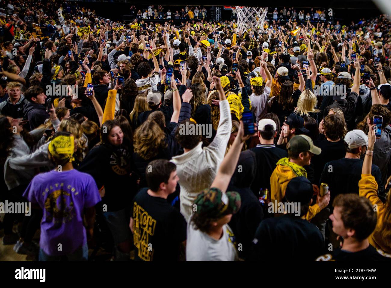 Boone, NC, USA. 3rd Dec, 2023. Appalachian State Mountaineers students ...