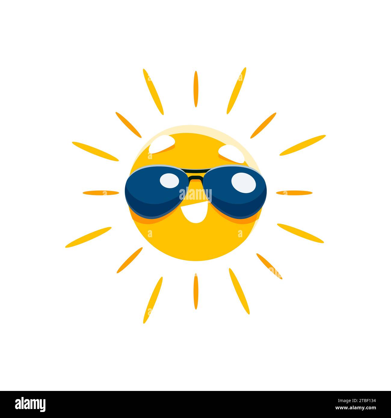 Cute Sun With Sunglasses Clipart