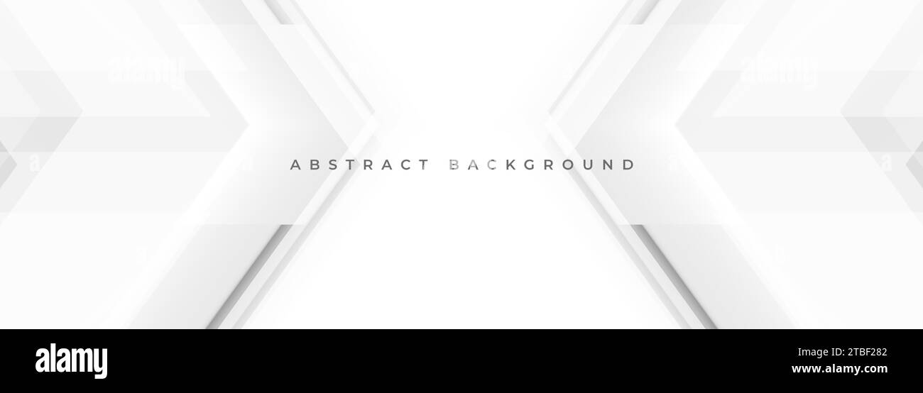 Abstract white and grey arrows futuristic technology background concept ...
