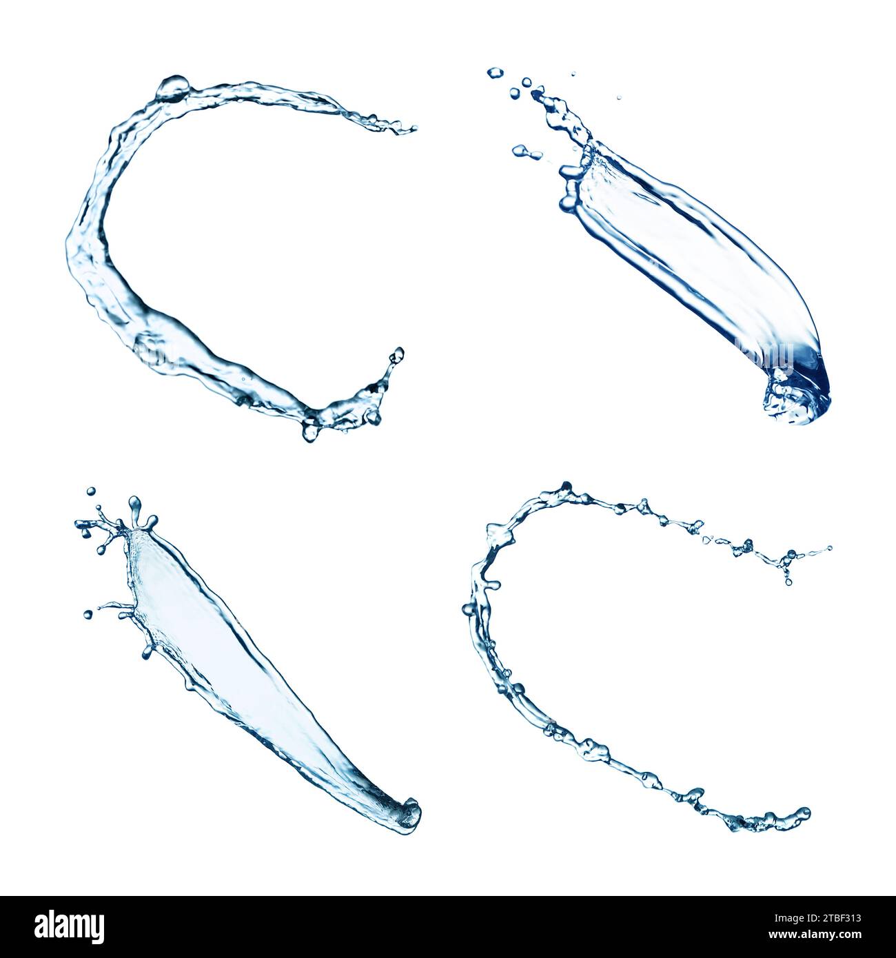 Splashes fluid drops set hi-res stock photography and images - Alamy