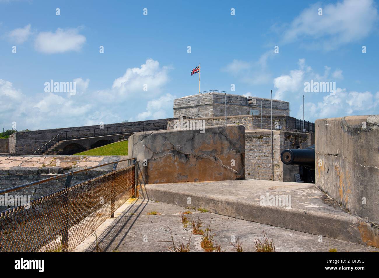 Fort St. Catherine near St. George's Town in Bermuda. Historic St ...