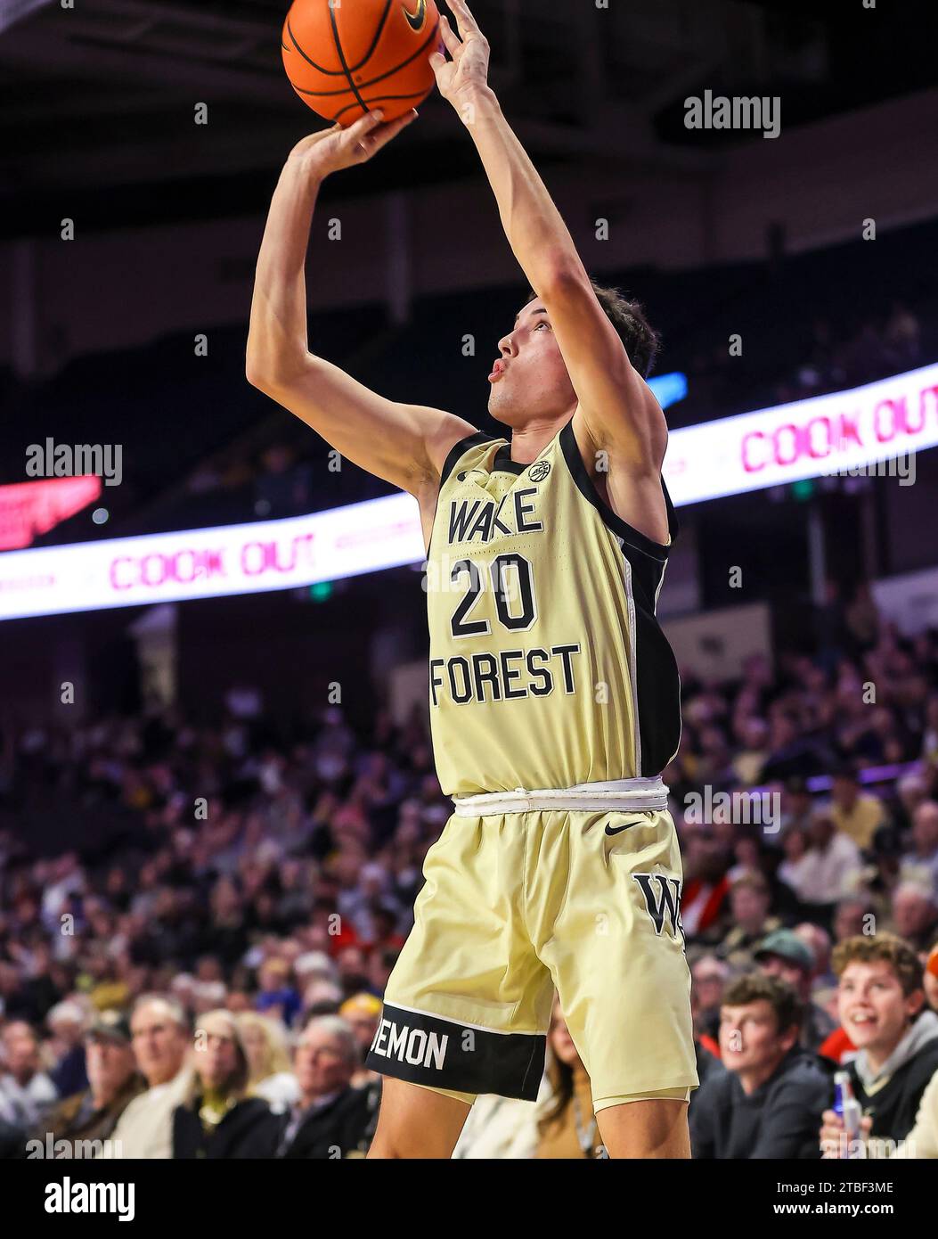 December 6, 2023: Wake Forest freshman Parker Friedrichsen (20) takes 3 ...