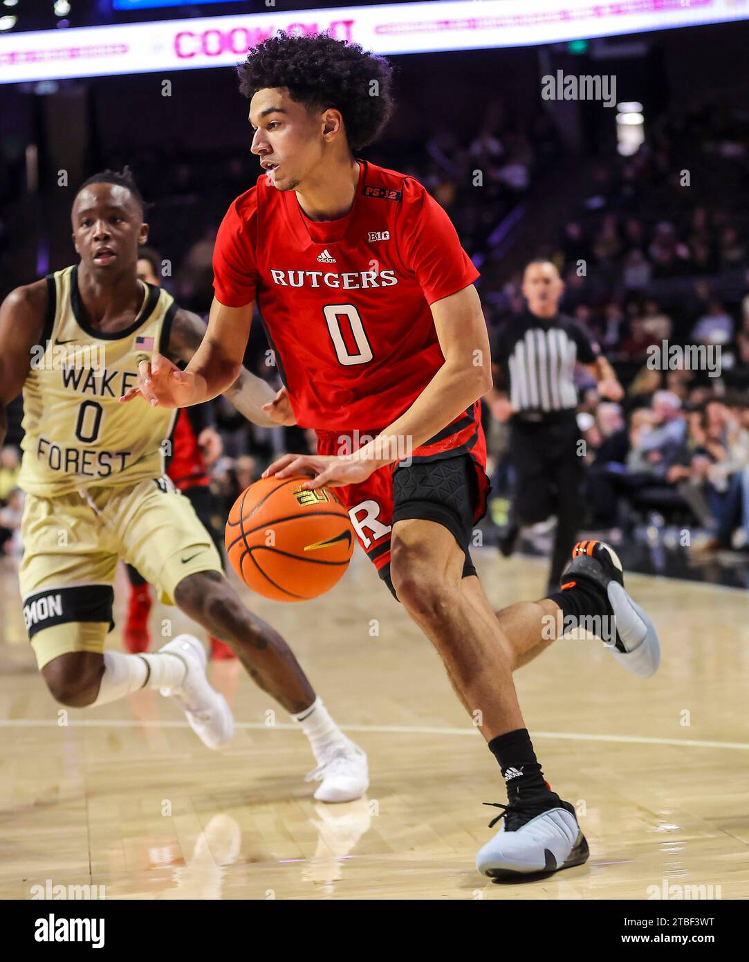 December 6, 2023: Rutgers University sophomore Derek Simpson (0) drives ...