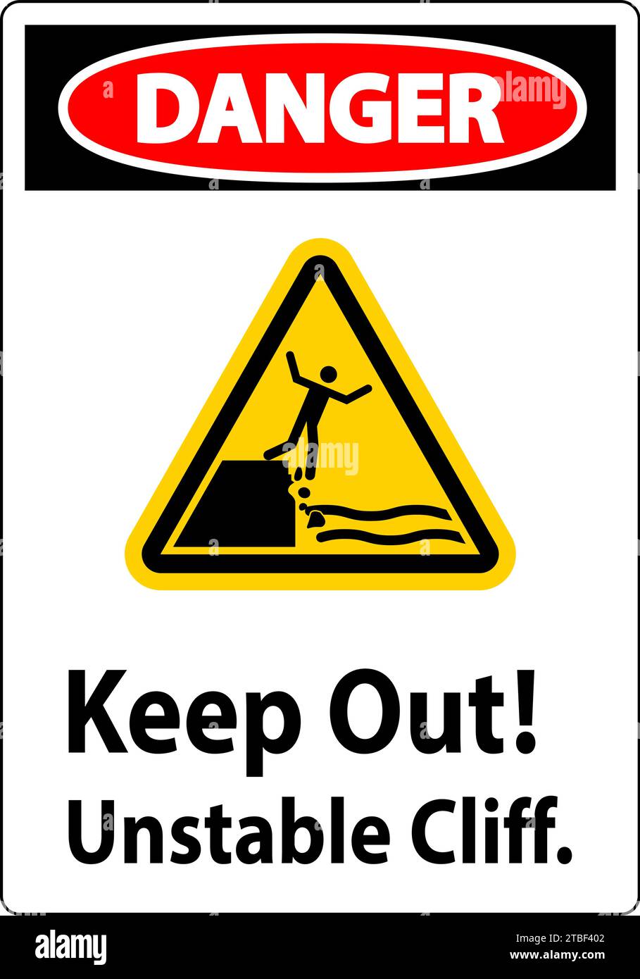 Cliffs danger Stock Vector Images - Alamy