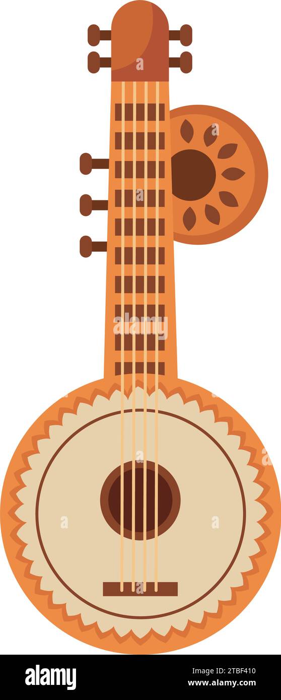 indian sitar illustration Stock Vector Image & Art - Alamy