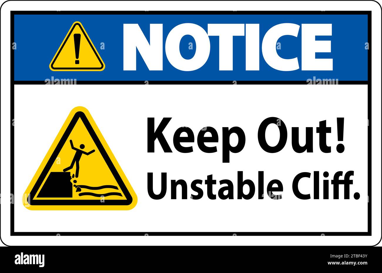Unstable ground sign Stock Vector Images - Alamy