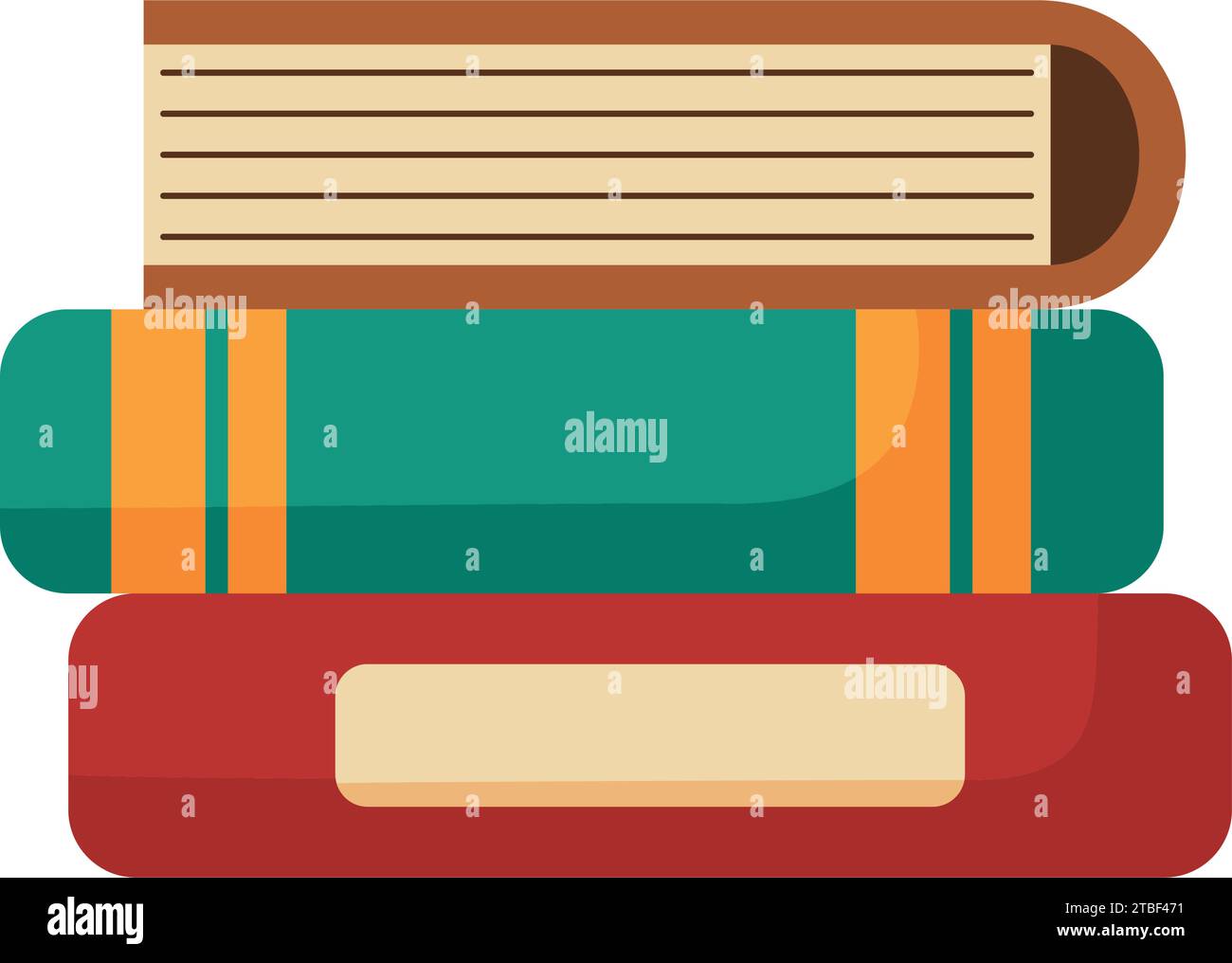 books stack illustration vector isolated Stock Vector Image & Art - Alamy
