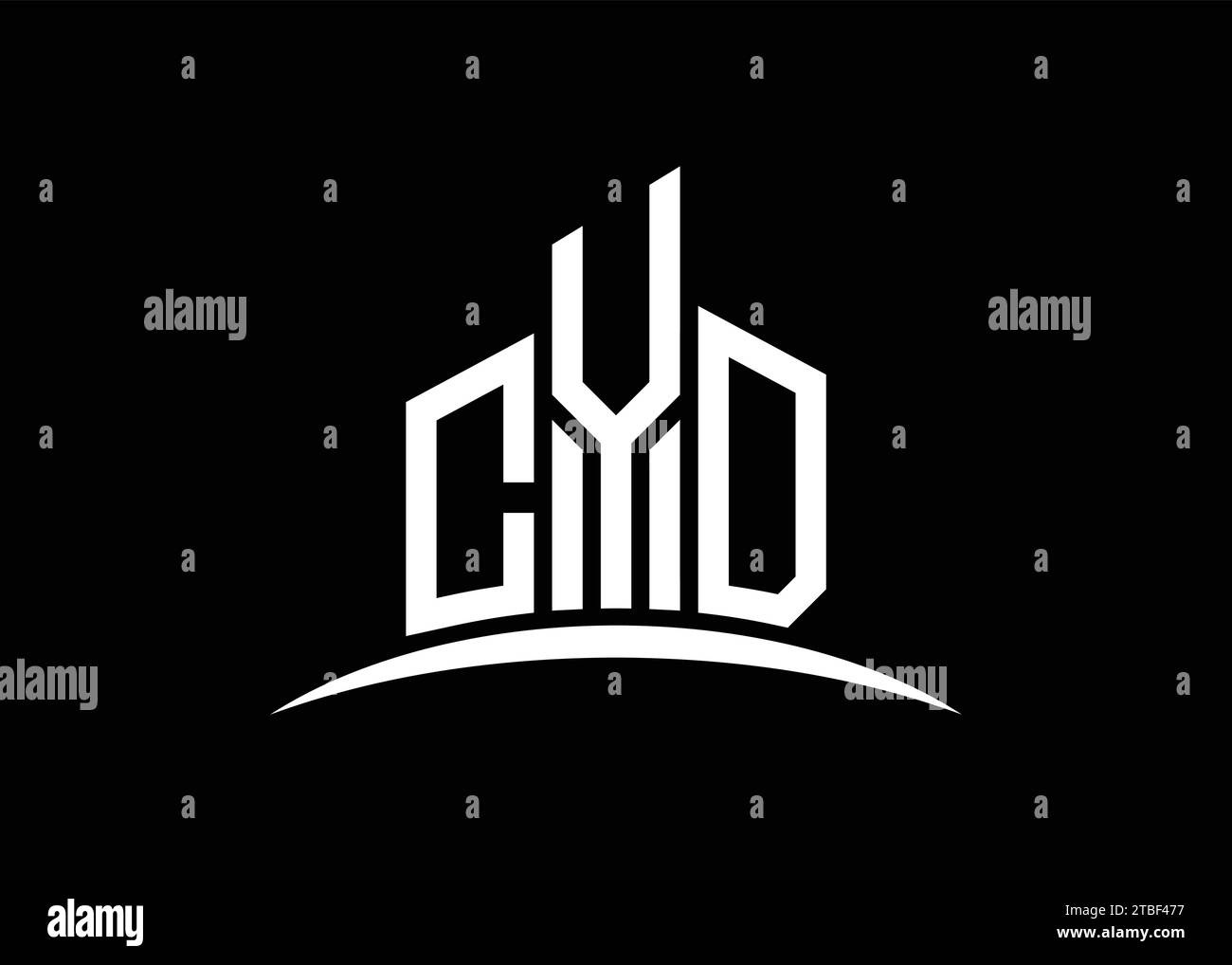 Letter CYD building vector monogram logo design template. Building ...