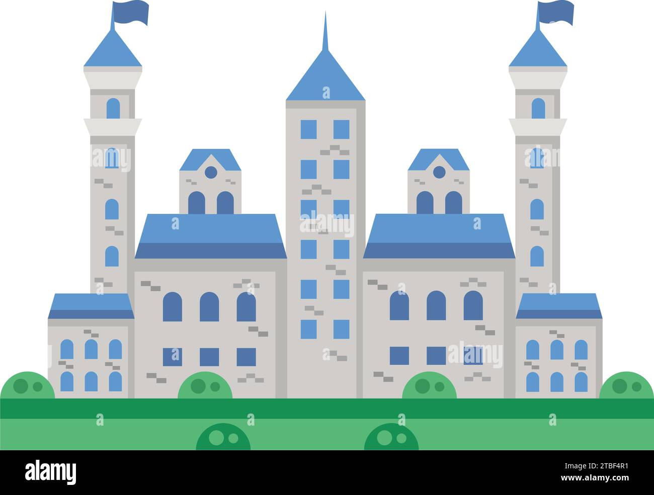 germany neuschwanstein castle vector isolated Stock Vector Image & Art ...