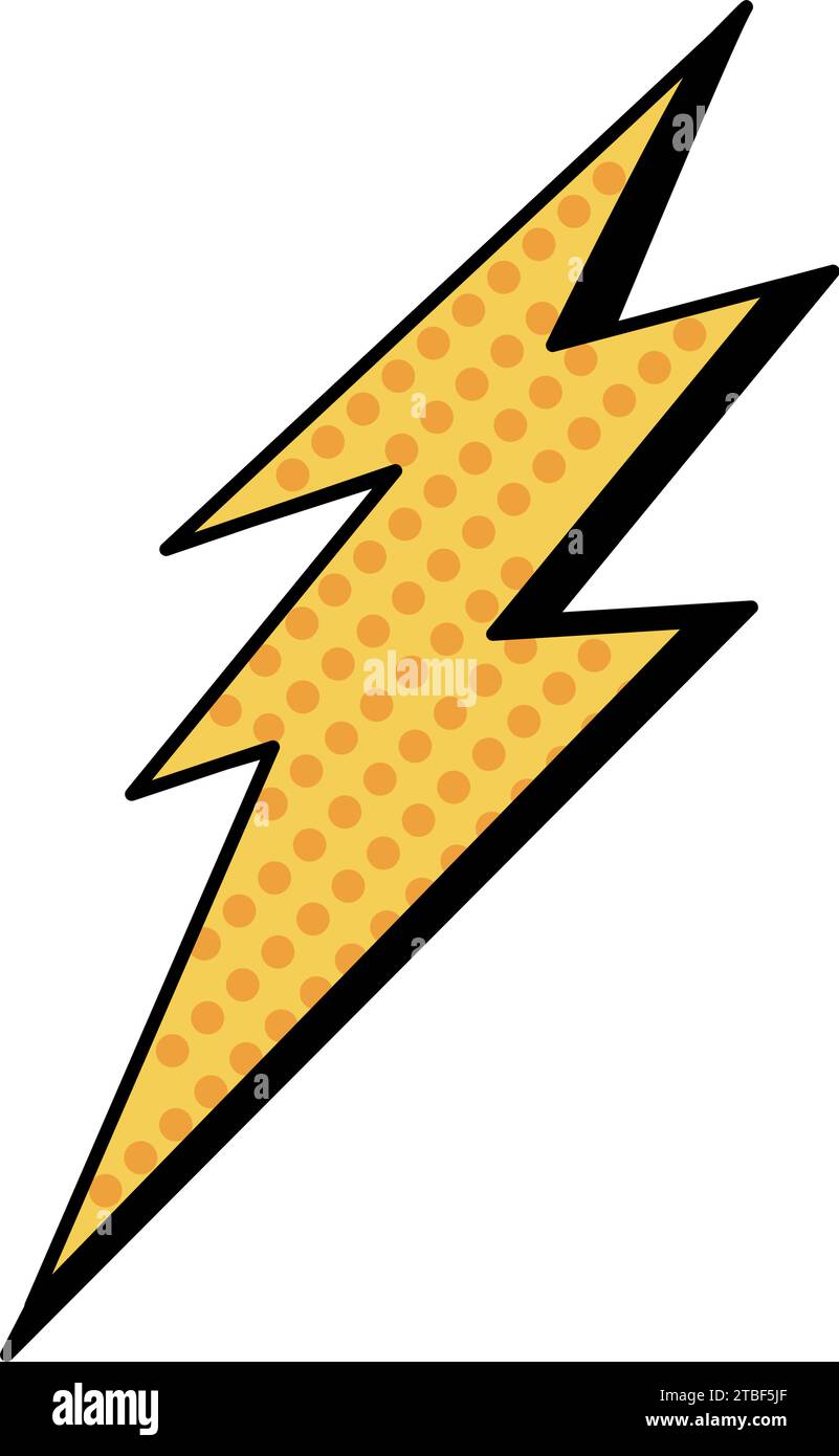 thunder pop art vector isolated Stock Vector Image & Art - Alamy