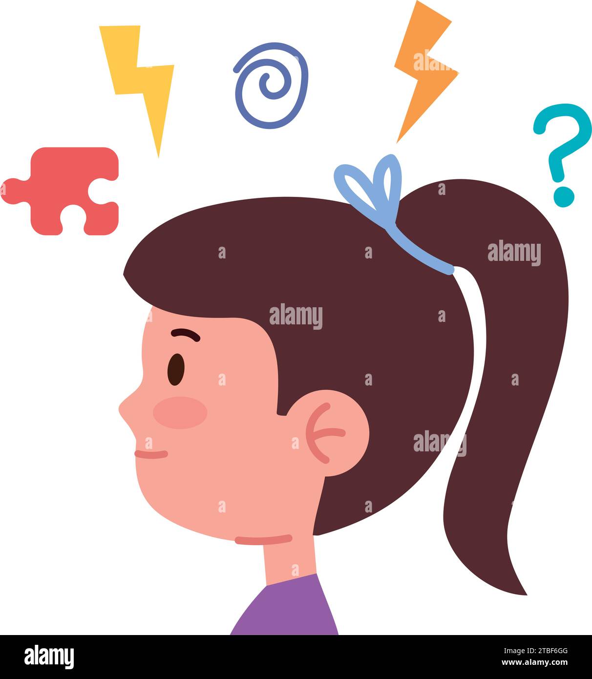 attention deficit hyperactivity disorder kid Stock Vector Image & Art ...