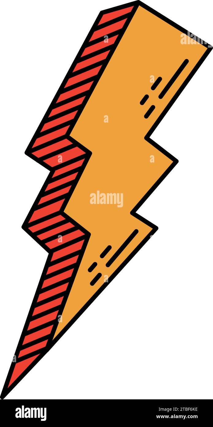 lightning pop art vector isolated Stock Vector Image & Art - Alamy