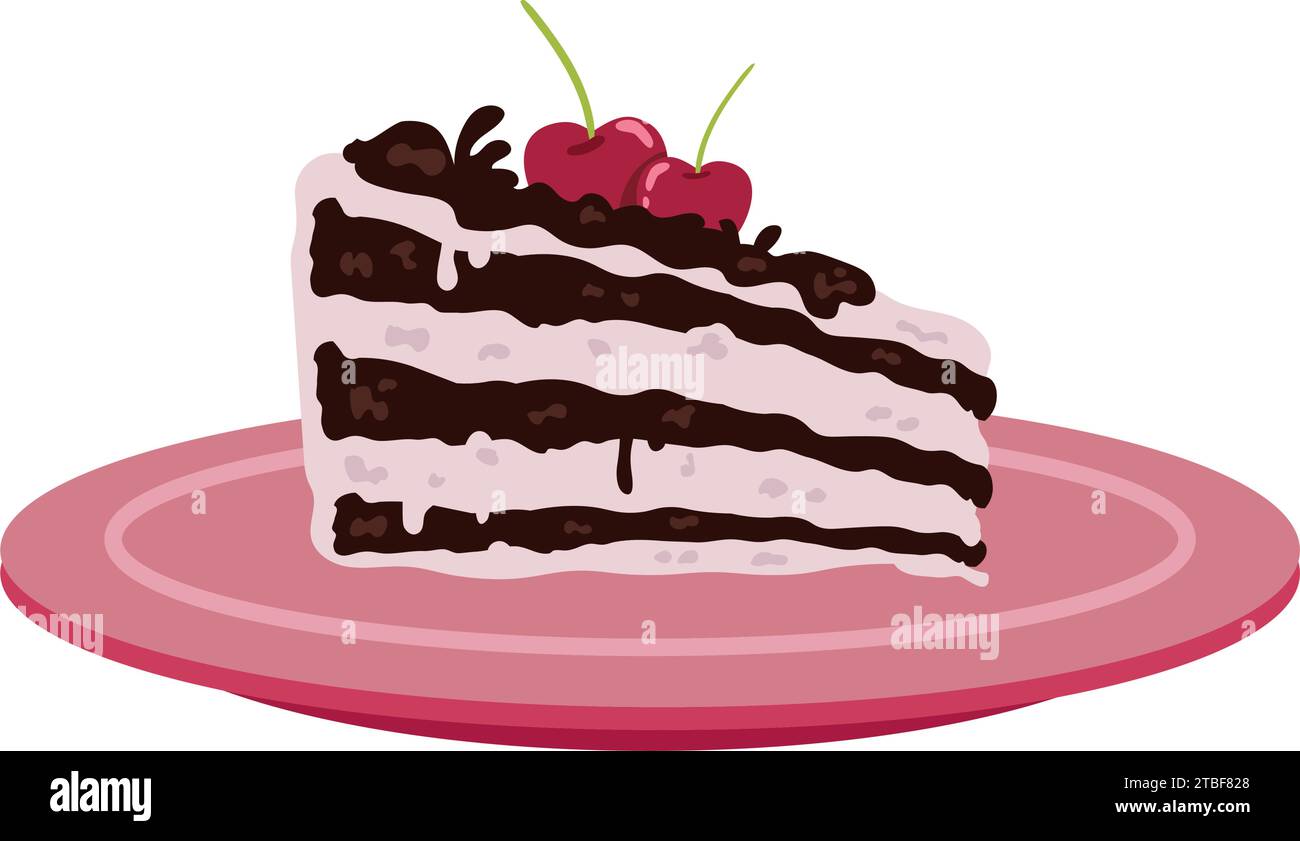 germany black forest cake Stock Vector Image & Art - Alamy