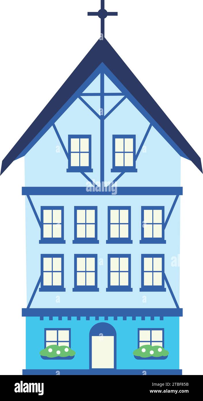 Classical church architecture Stock Vector Images - Alamy