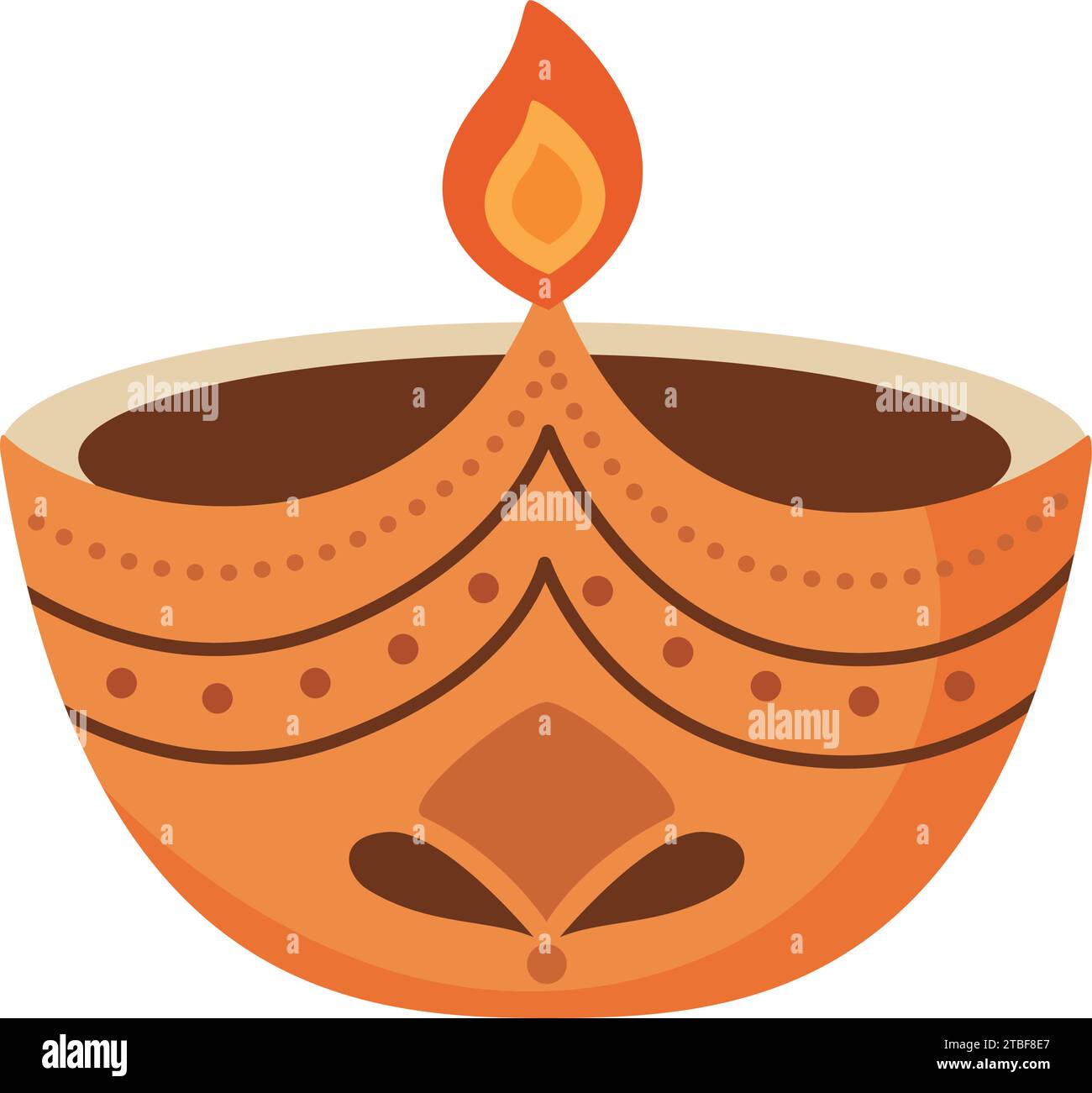 diya lamp design vector isolated Stock Vector Image & Art - Alamy