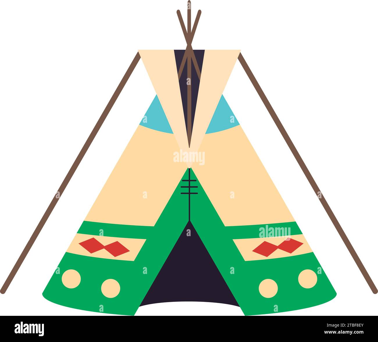 Indian camp america Cut Out Stock Images & Pictures - Alamy