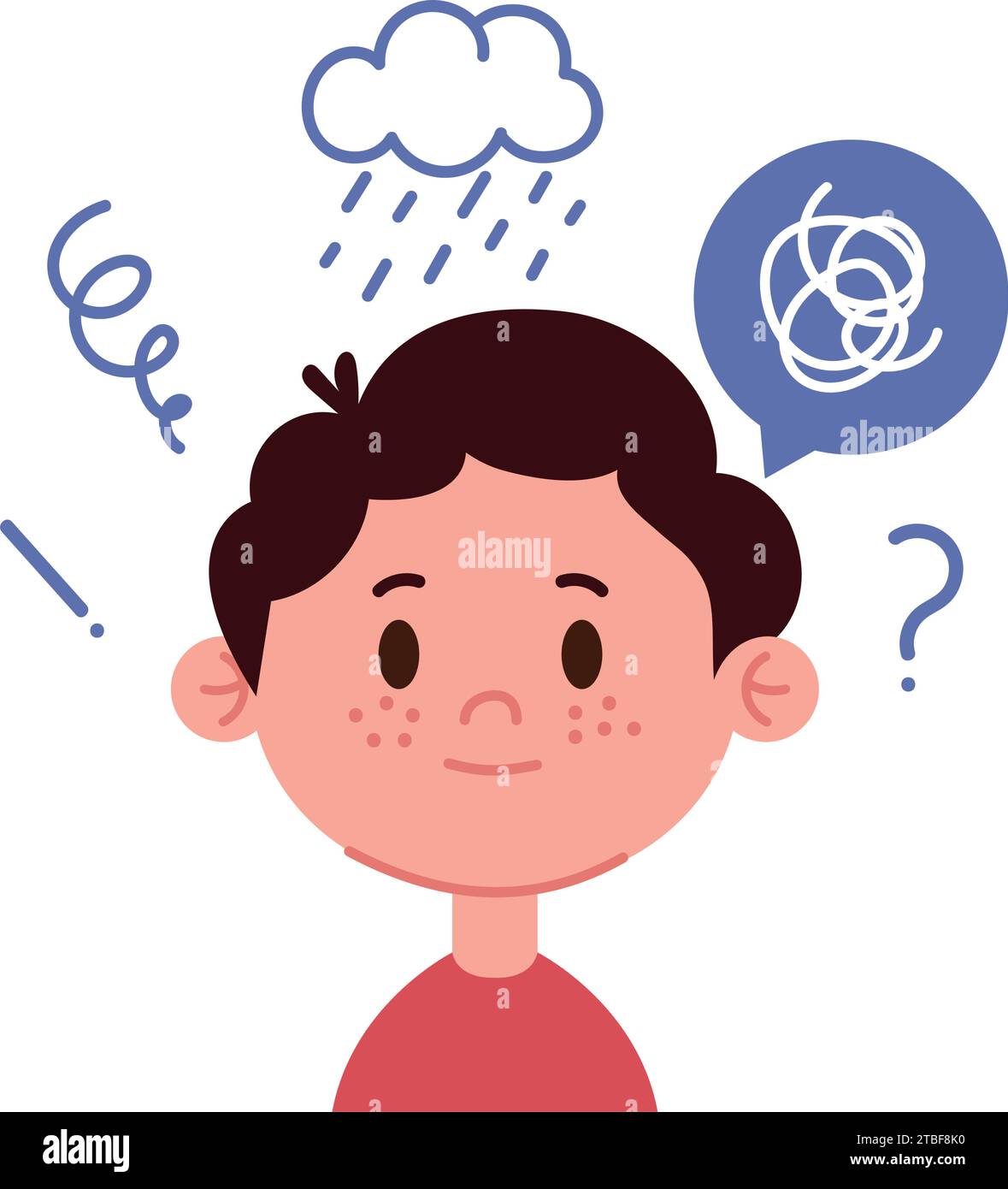attention deficit hyperactivity disorder kid Stock Vector Image & Art ...