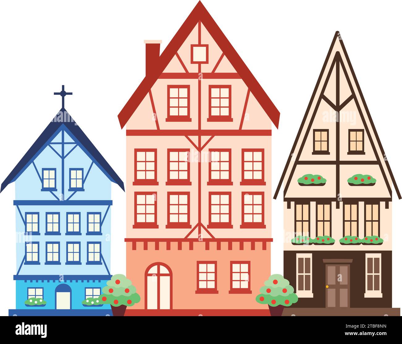 Germany the residential building Stock Vector Images - Alamy