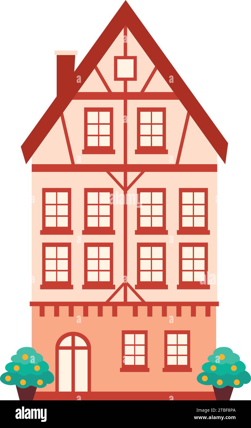 German house window room Stock Vector Images - Alamy
