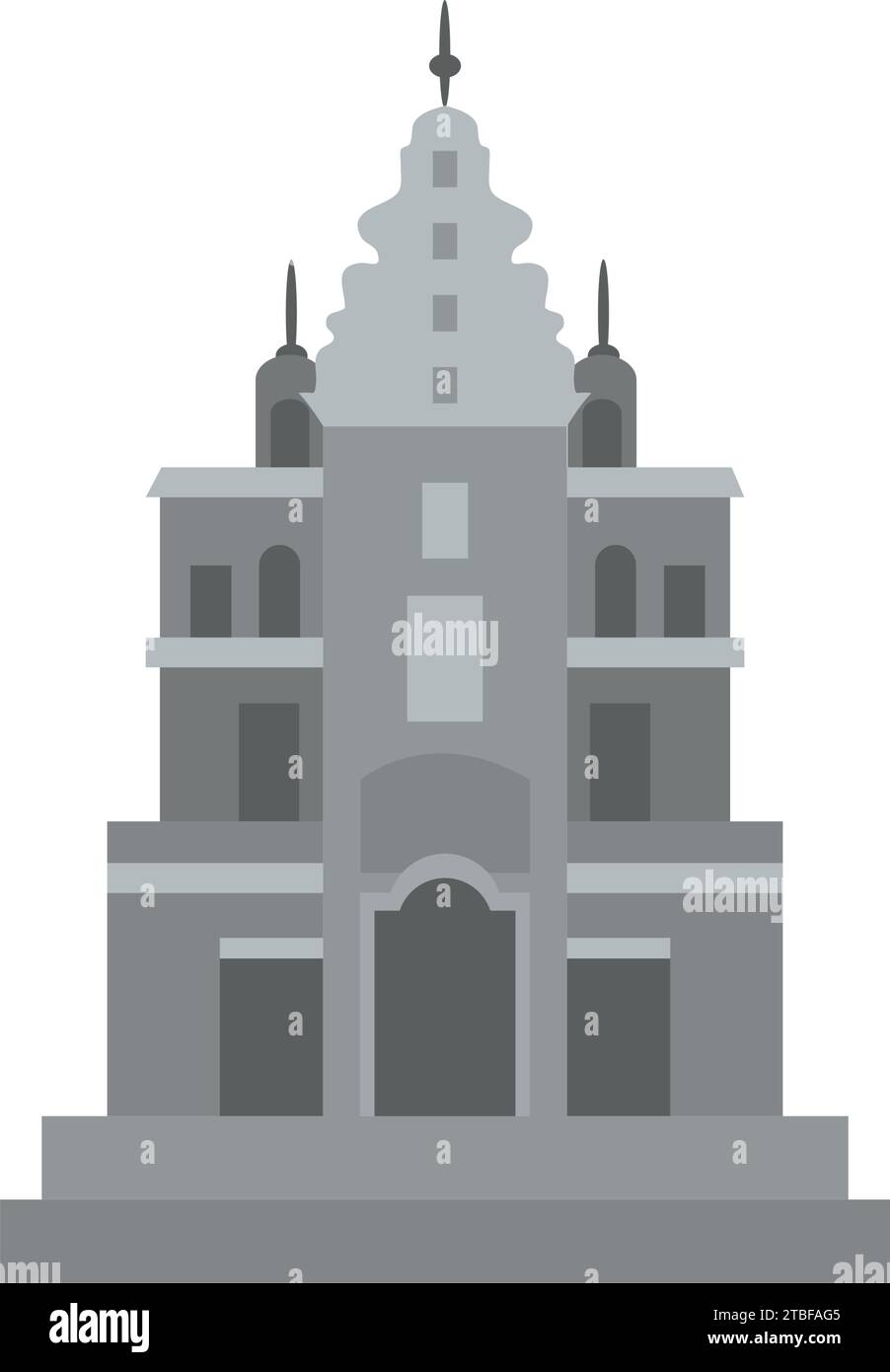 indonesia temple illustration Stock Vector Image & Art - Alamy