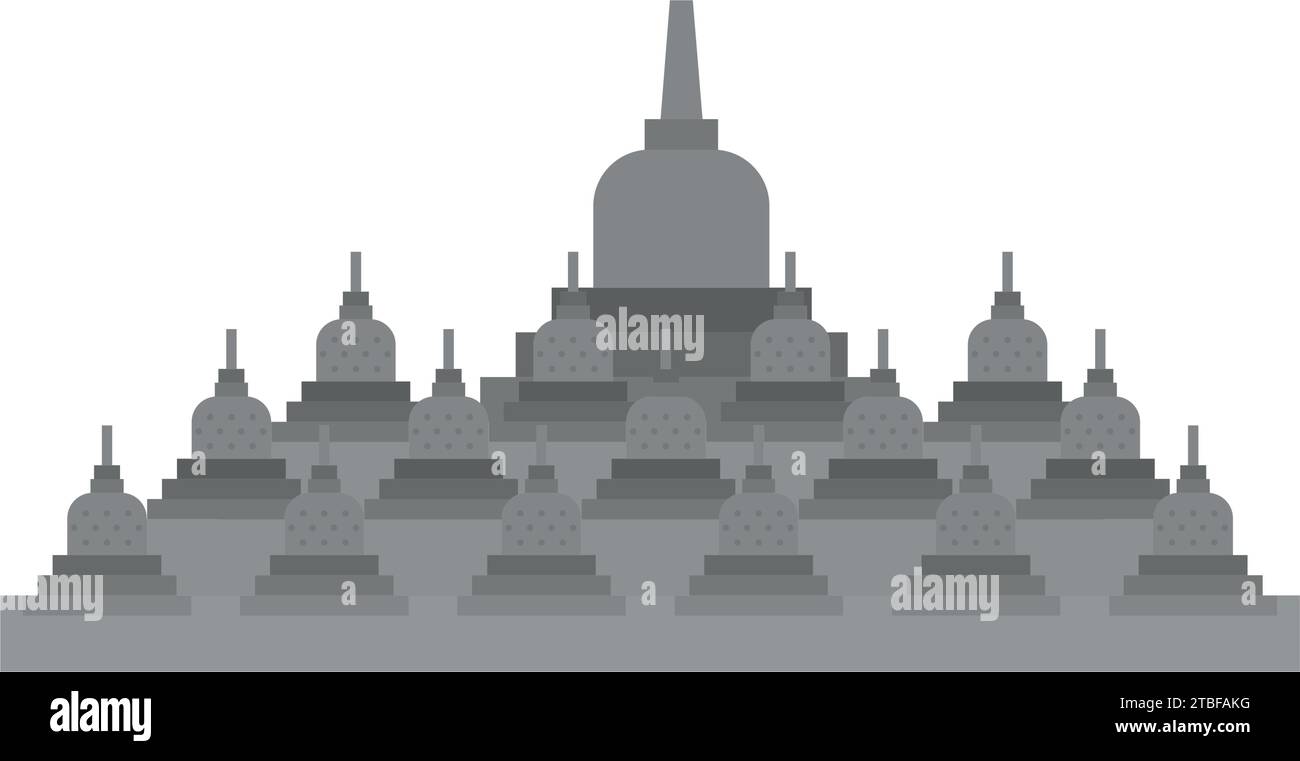 borobudur indonesia temple Stock Vector Image & Art - Alamy