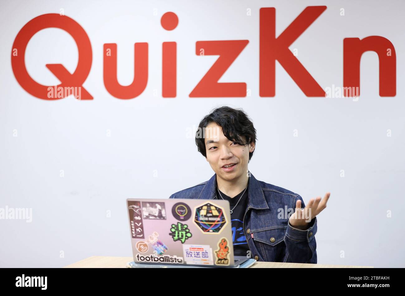 Takushi Izawa, YouTuber as the "Quiz King", poses for photo during an ...