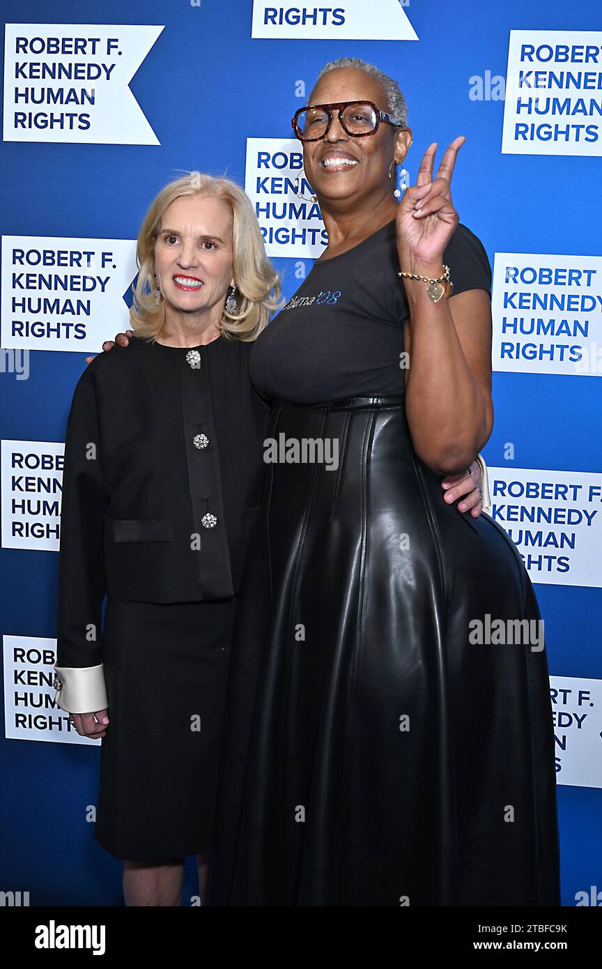 Kerry Kennedy and Karen Russell attends the Robert F Kennedy Ripple of ...