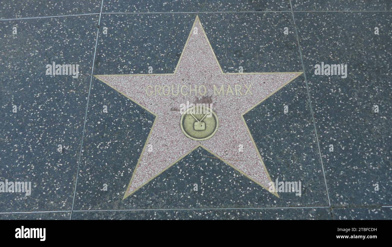 Hollywood, California, USA 5th December 2023 Comedian Groucho Marx ...
