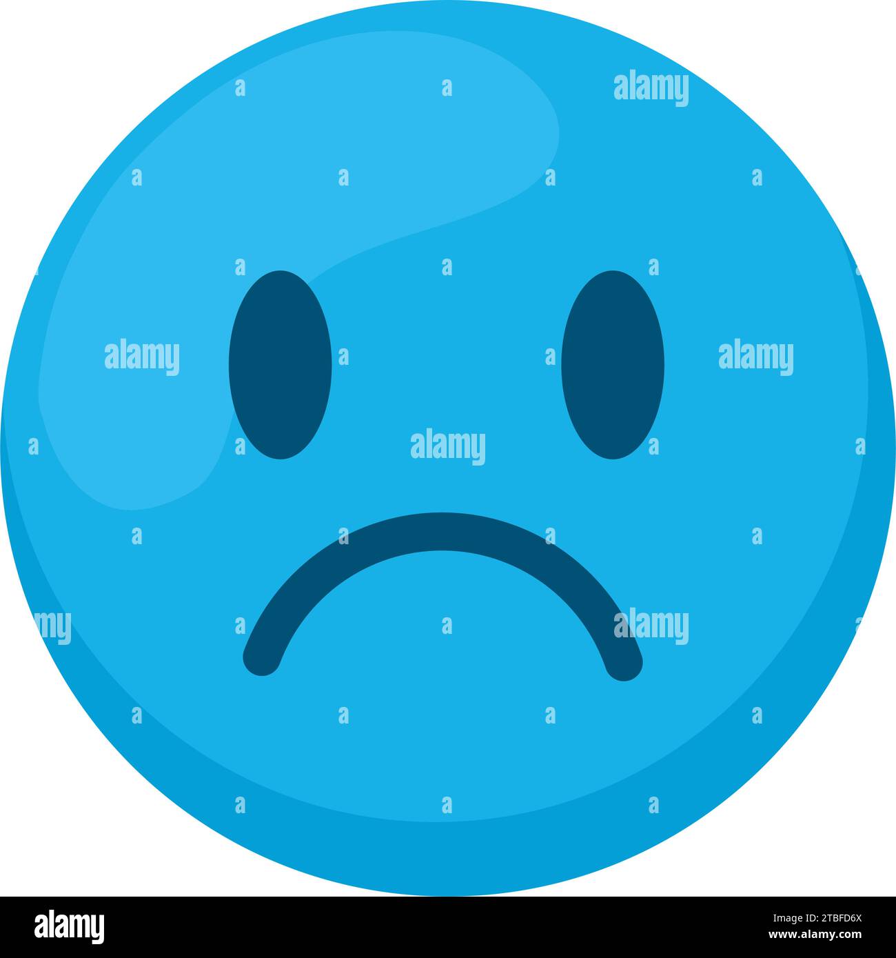 blue monday emoji Stock Vector Image & Art - Alamy