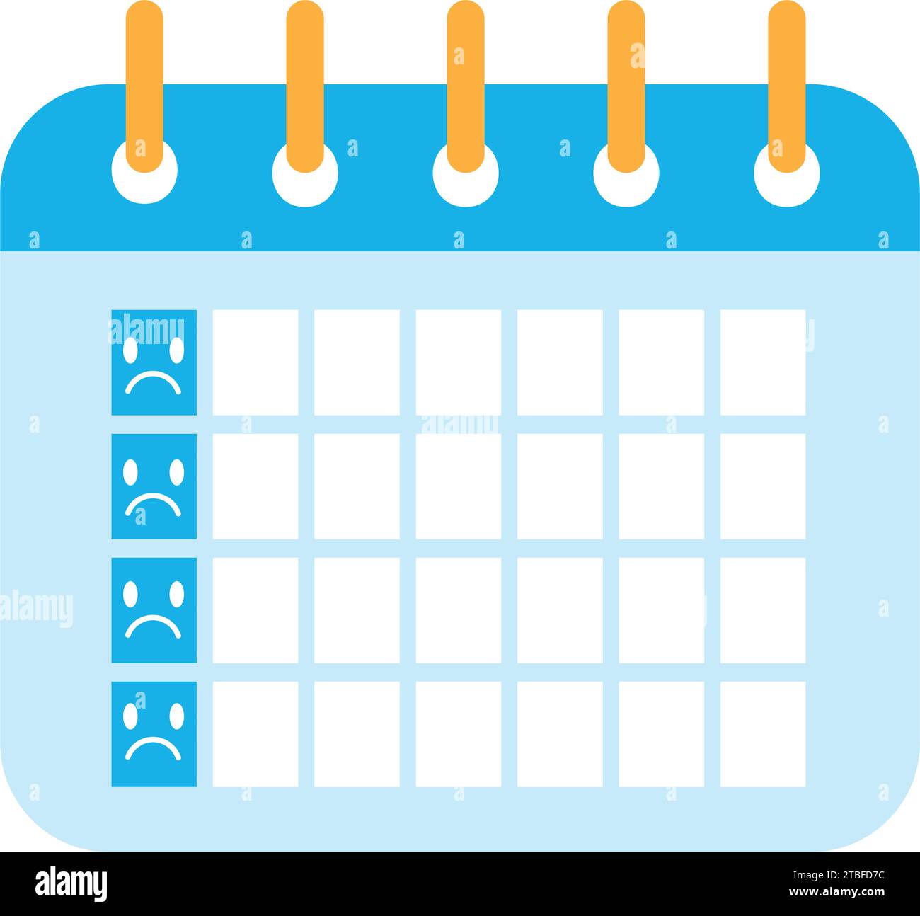 blue monday calendar Stock Vector Image & Art - Alamy