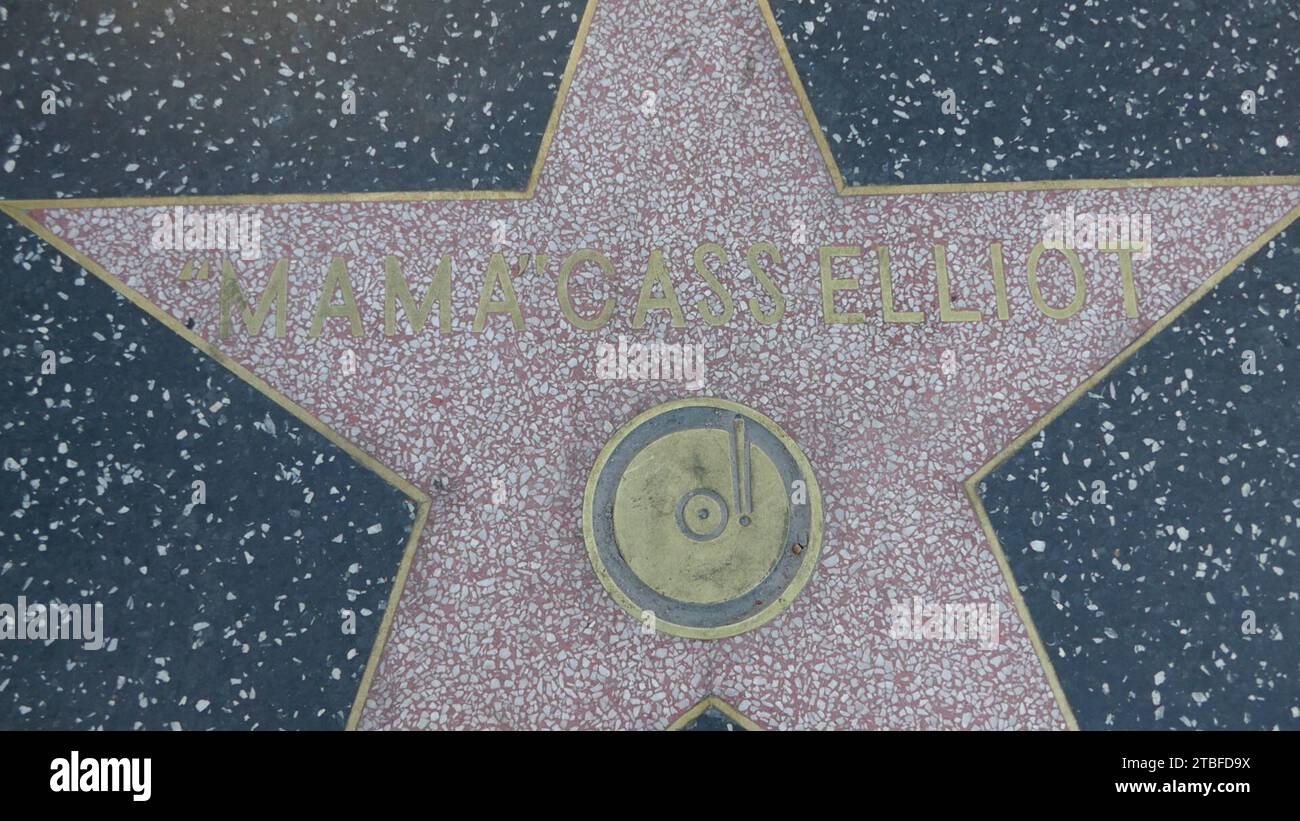 Hollywood, California, USA 5th December 2023 Singer Mama Cass Elliot ...