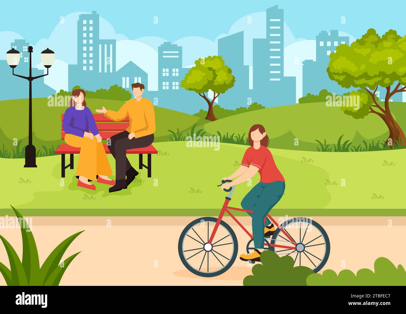 Outdoor Activity Vector Illustration with Relaxing on a Picnic, Leisure ...