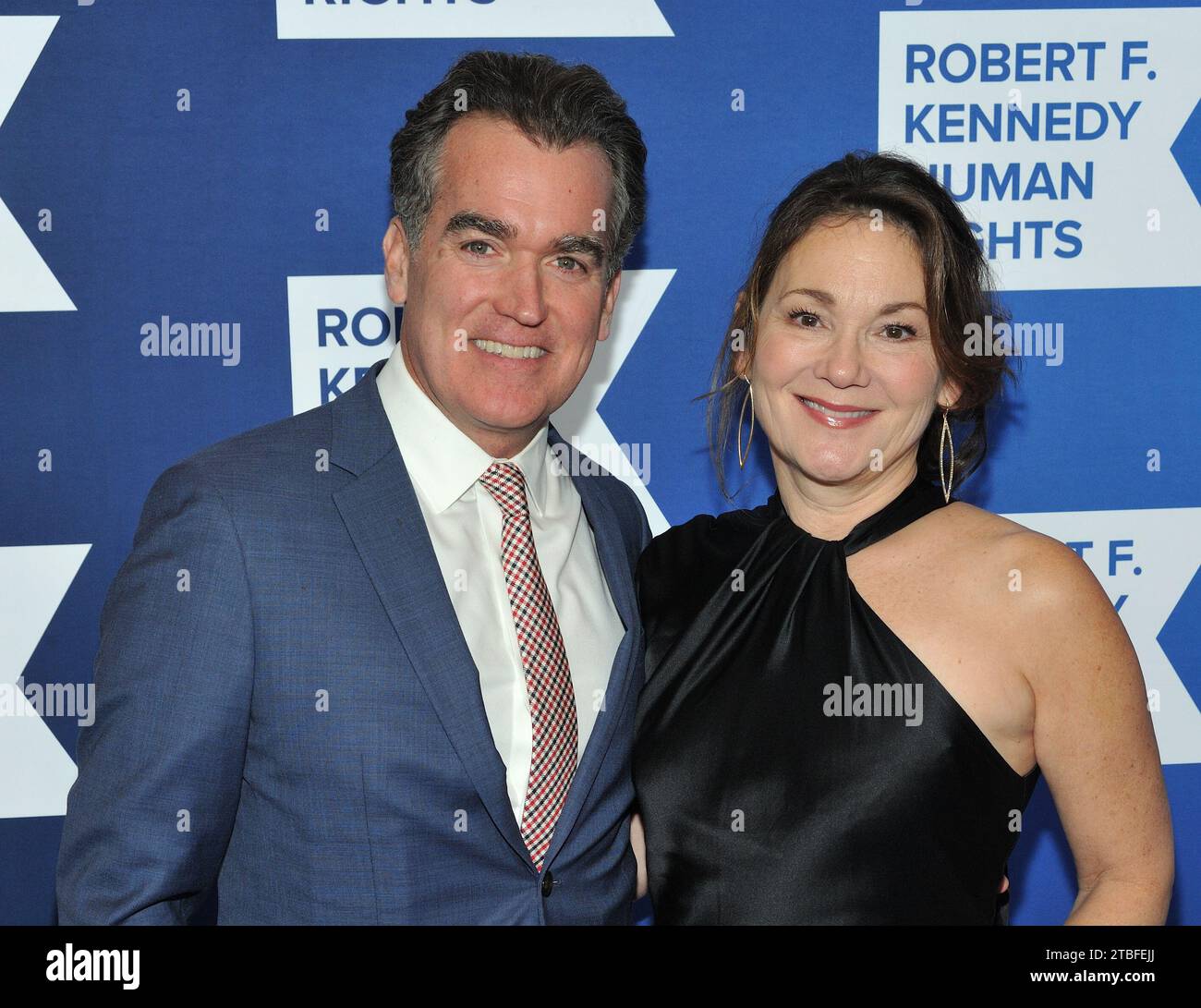 New York, USA. 06th Dec, 2023. Brian d'Arcy James and Jennifer Prescott ...