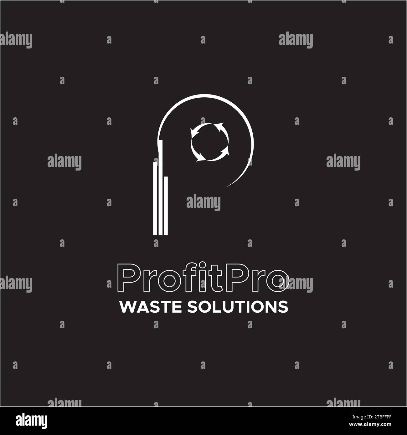 Waste Solutions Logo Design with Recycling Symbol for a Clean ...