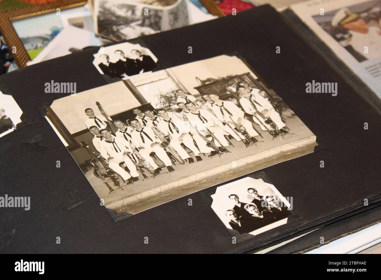 A photo album in the home of Pearl Harbor survivor Ira "Ike" Schab in ...