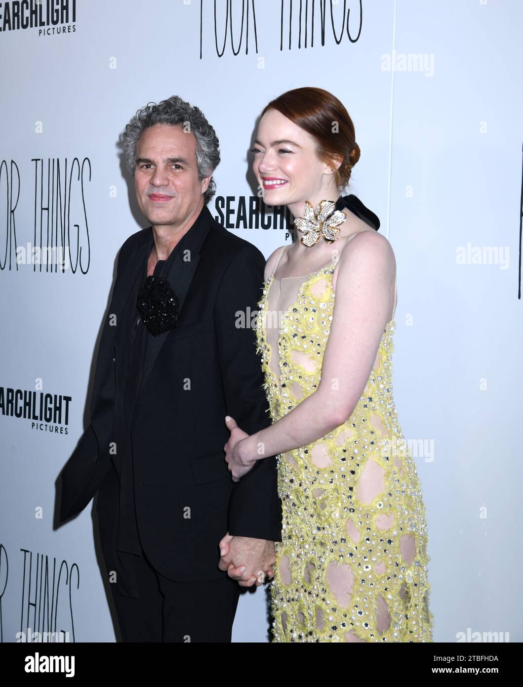 December 6, 2023, New York, New York, USA: Mark Ruffalo and Emma Stone ...