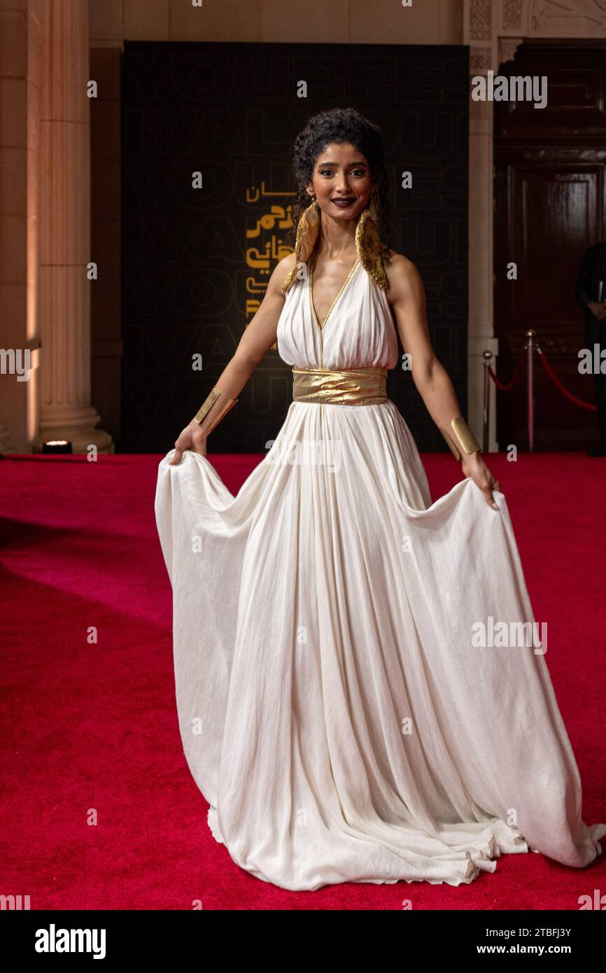 Jeddah, Saudi Arabia. 04th Dec, 2023. Tunisian actress Ichrak Matar ...
