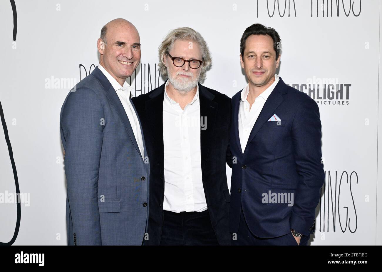 Searchlight Pictures president Matthew Greenfield, writer Tony McNamara ...