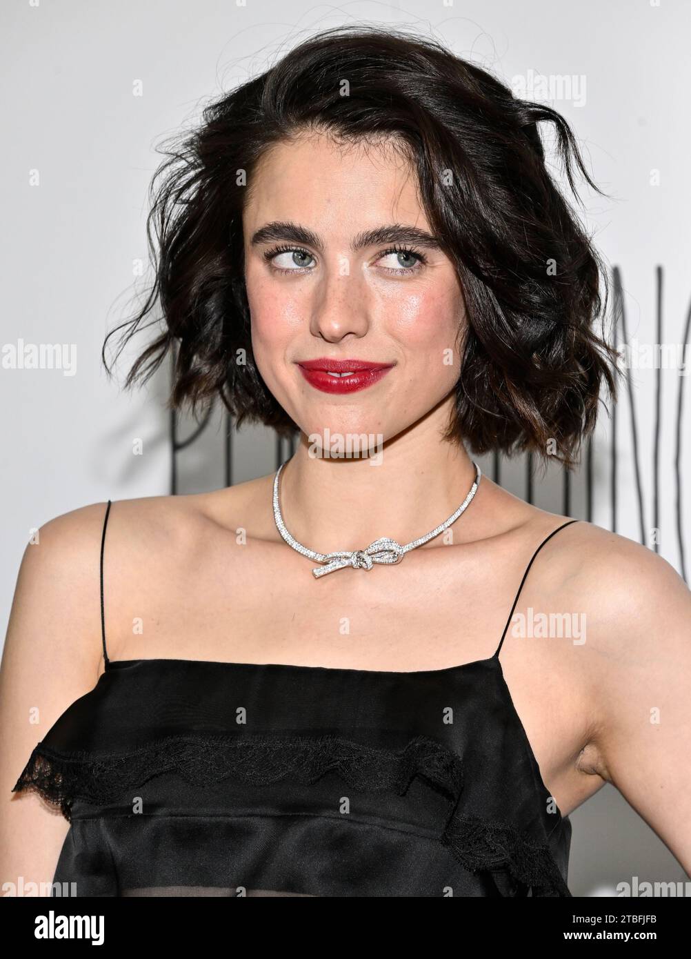Margaret Qualley attends the premiere of "Poor Things" at the DGA New ...