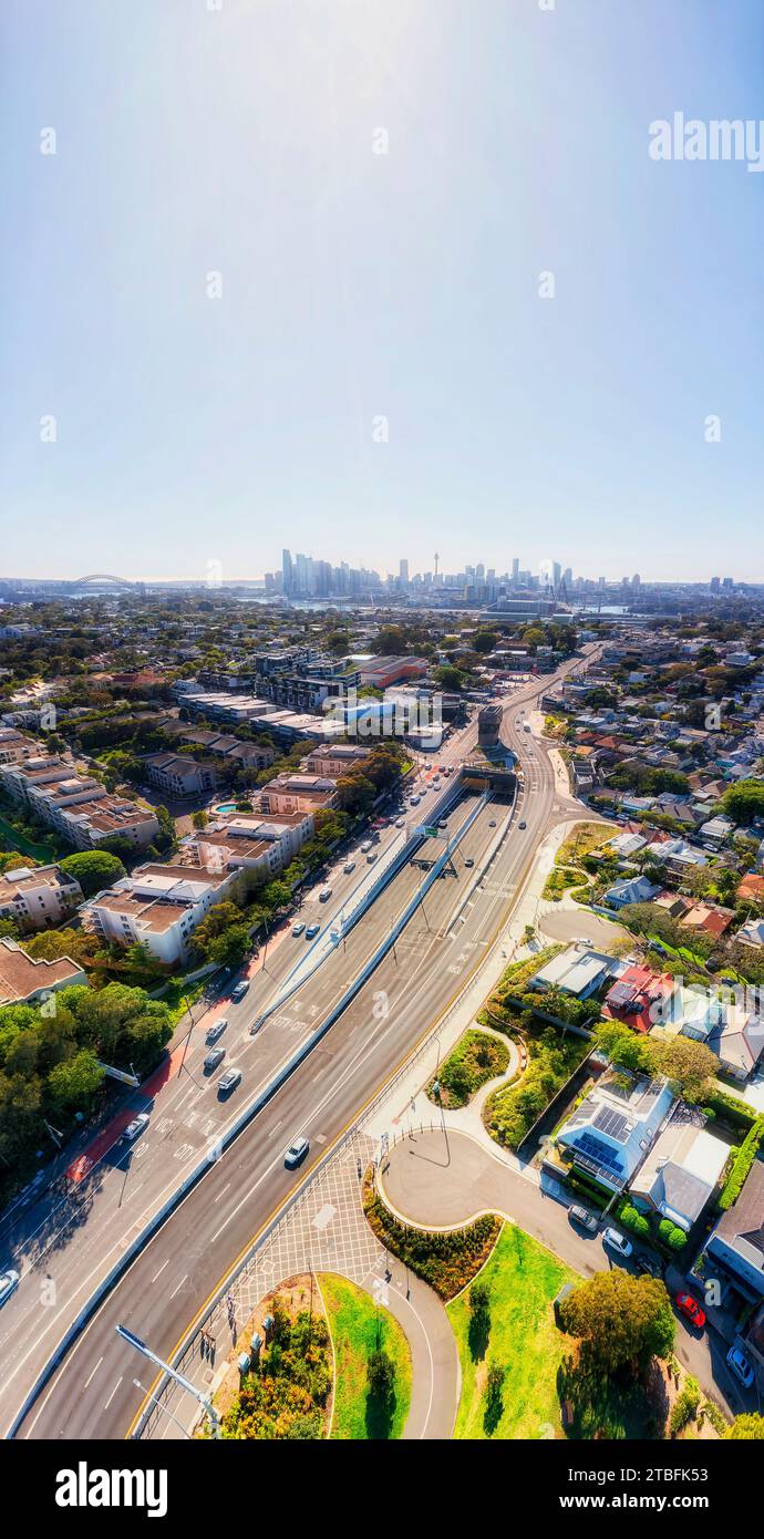 Rozelle interchange Victoria road from Iron Cove bridge to Anzac bridge ...