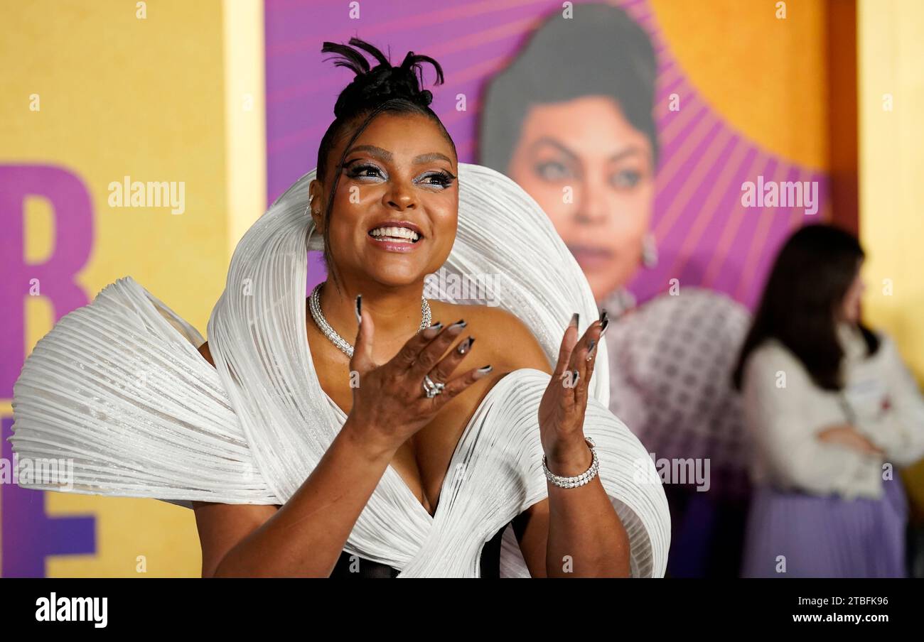 Taraji P. Henson, a cast member in "The Color Purple," poses at the ...