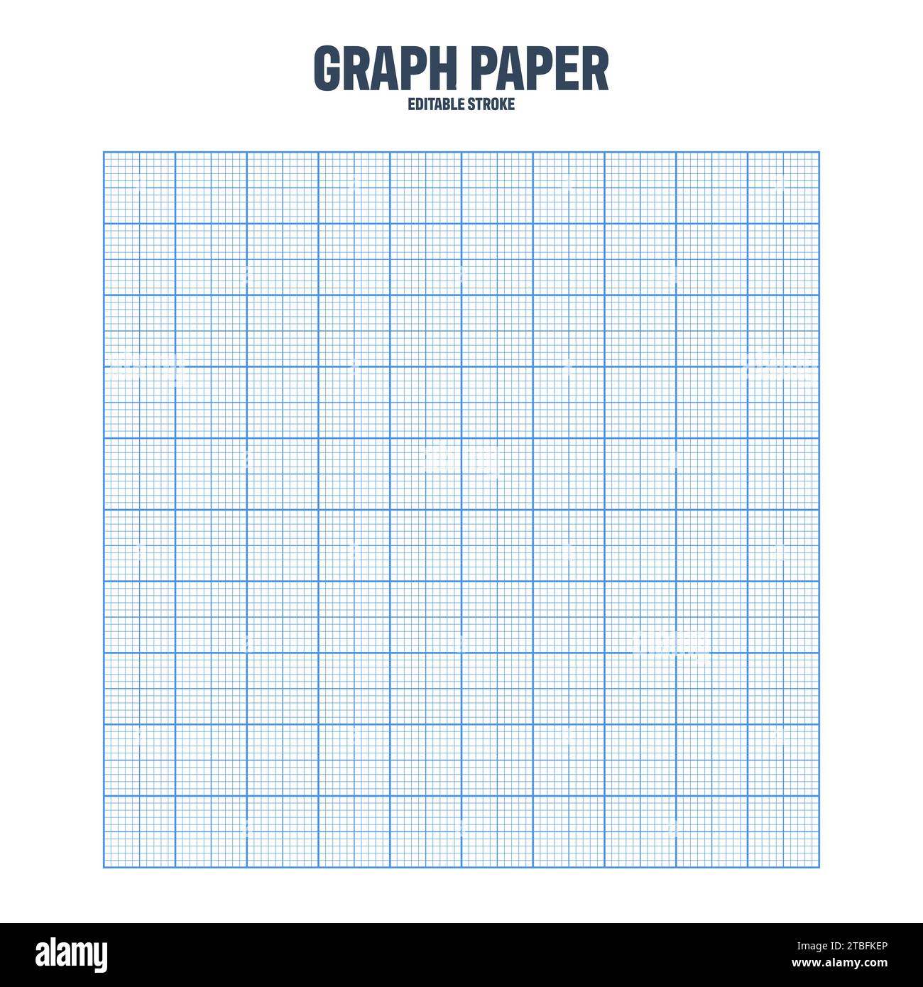 Sheet of graph paper with grid. Millimeter paper texture, geometric ...